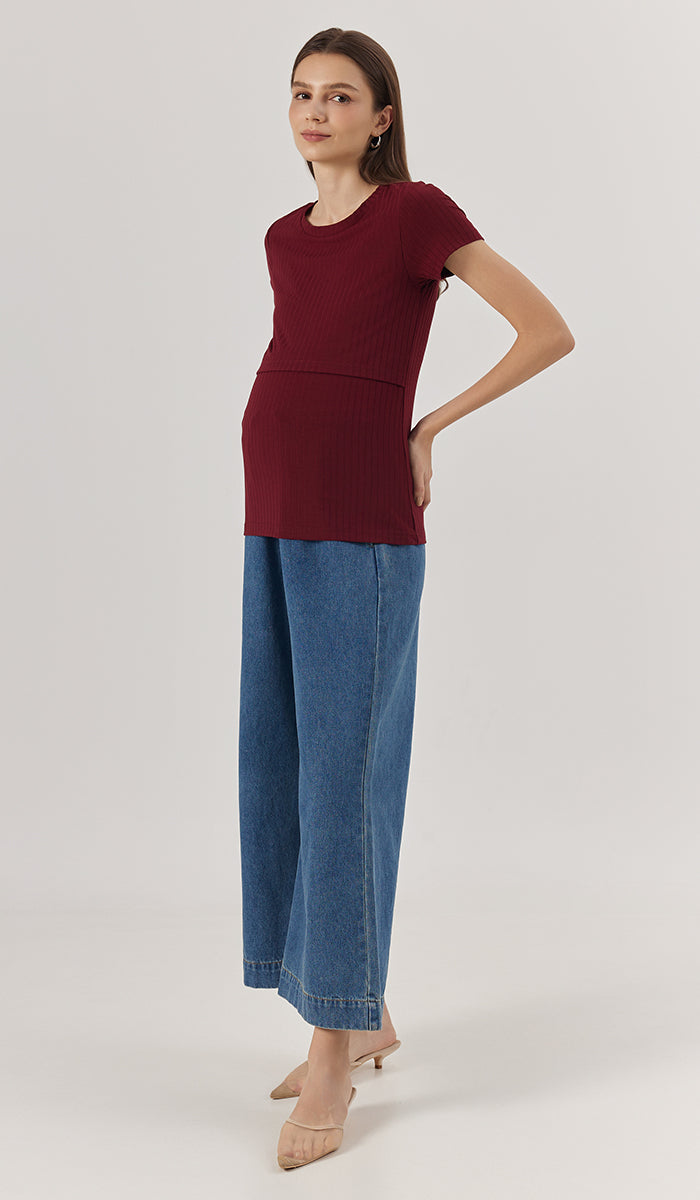 DARA BASIC NURSING TOP RED – Dear Collective